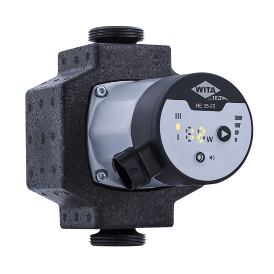 WITA DELTA HE 35 SERIES WATER PUMP ORIGINAL INSTALLATION AND OPERATING ...