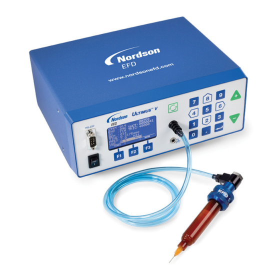 NORDSON ULTIMUS V DISPENSER QUICK START MANUAL | ManualsLib