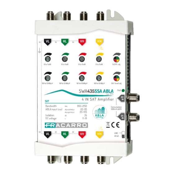 FRACARRO AMP435SA MANUAL Pdf Download | ManualsLib