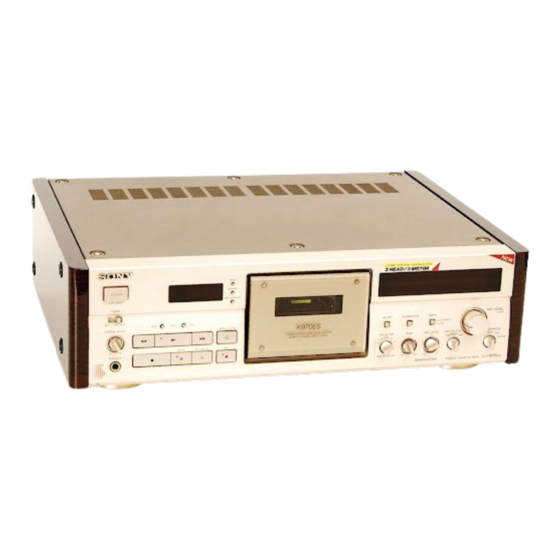 SONY TC-K970ES SERVICE MANUAL Pdf Download | ManualsLib