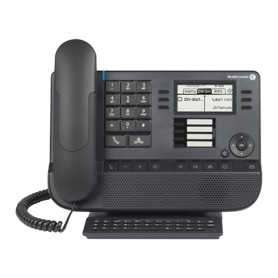 ALCATEL-LUCENT 8039S IP PHONE USER MANUAL | ManualsLib