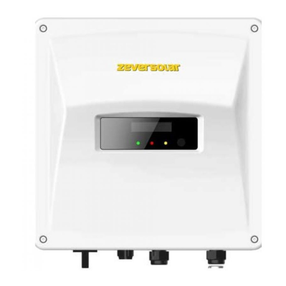 ZEVERSOLAR ZEVERLUTION 1000S INVERTER ASSEMBLY, INSTALLATION AND ...