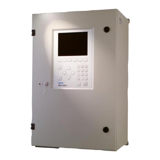 SICK MCS100E OPERATING INSTRUCTIONS MANUAL Pdf Download | ManualsLib