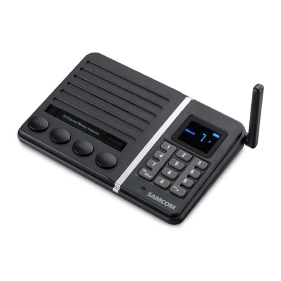SAMCOM FTAN30A INTERCOM SYSTEM INSTRUCTION MANUAL | ManualsLib