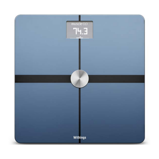 WITHINGS BODY SCALES QUICK INSTALLATION MANUAL | ManualsLib