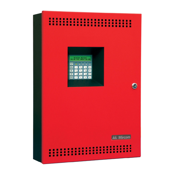 MIRCOM FA-300 SERIES CONTROL PANEL INSTALLATION AND OPERATION MANUAL ...