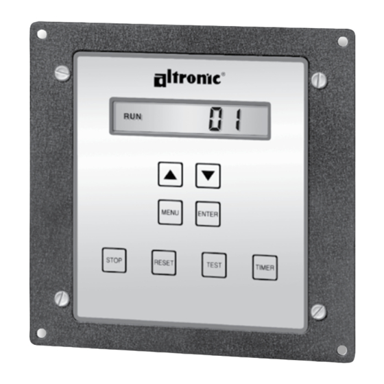 ALTRONIC DD-40NTV-O CONTROL SYSTEM INSTALLATION INSTRUCTIONS MANUAL ...