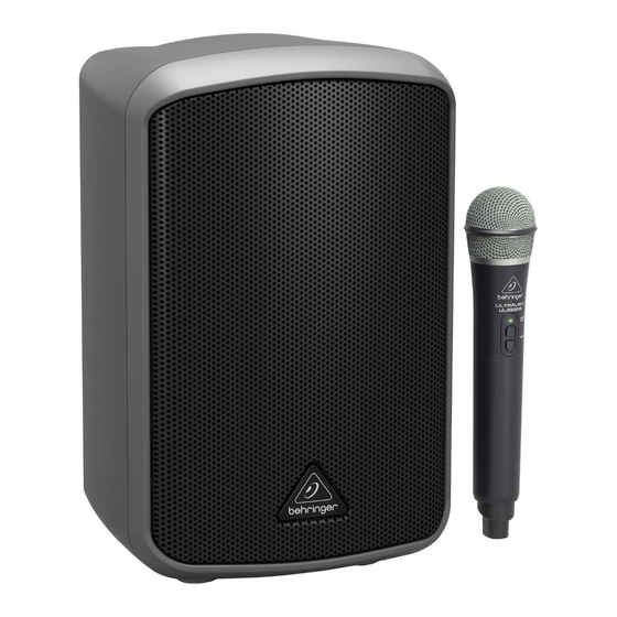 BEHRINGER EUROPORT MPA30BT SPEAKER QUICK START MANUAL | ManualsLib