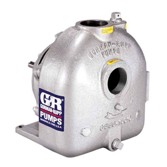 GORMAN-RUPP 0 SERIES WATER PUMP INSTALLATION, OPERATION AND MAINTENANCE ...