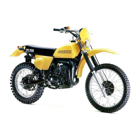 SUZUKI PE250 OPERATING INSTRUCTION Pdf Download | ManualsLib