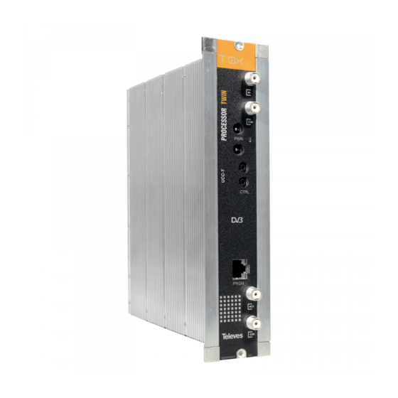 TELEVES TOX SERIES MODULATOR USER MANUAL | ManualsLib