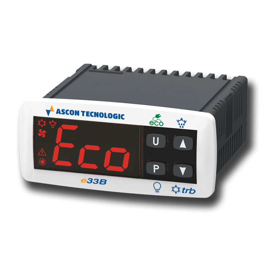 ASCON TECNOLOGIC E33B TEMPERATURE CONTROLLER OPERATING INSTRUCTIONS ...