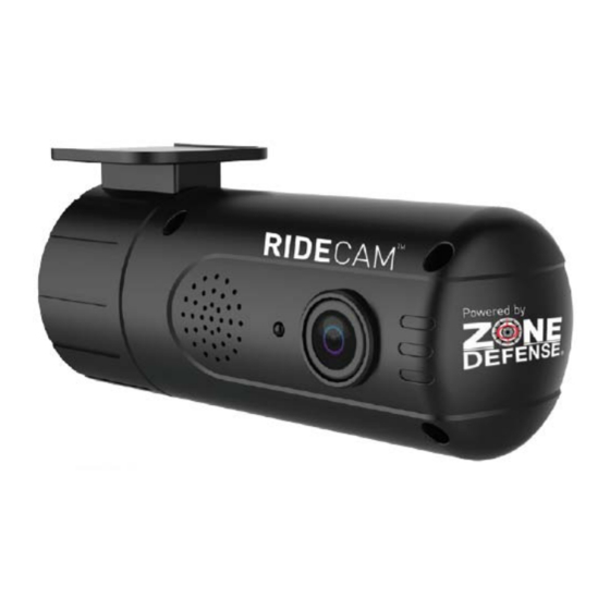 ZONE DEFENSE RIDECAM DASH CAMERA USER MANUAL | ManualsLib