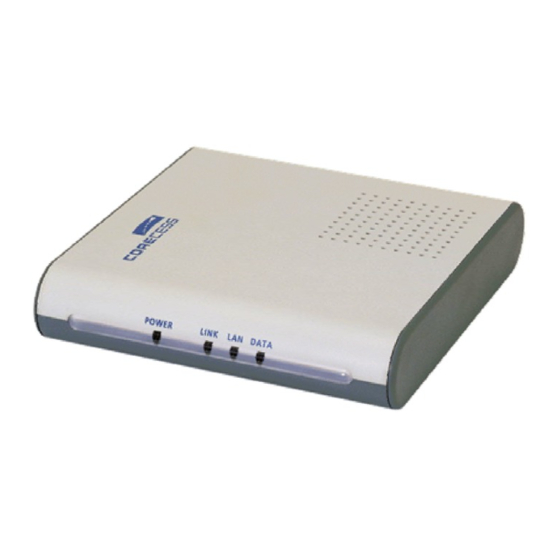 CORECESS 3312 MODEM USER MANAUL | ManualsLib