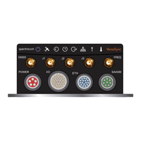 SPECTRACOM VERSASYNC SERVER USER MANUAL | ManualsLib