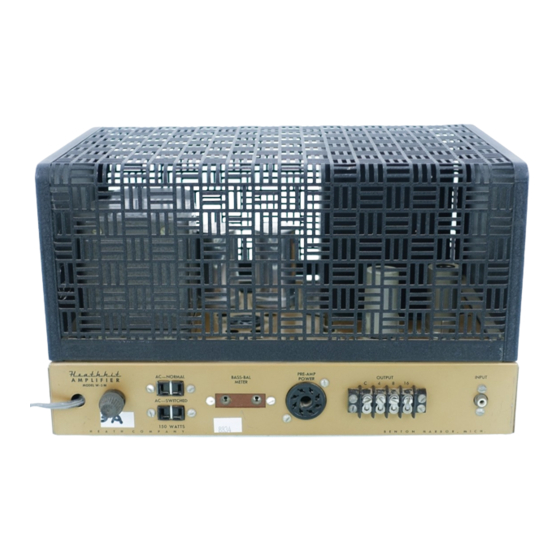 HEATHKIT W-5M AMPLIFIER ASSEMBLING AND USING | ManualsLib