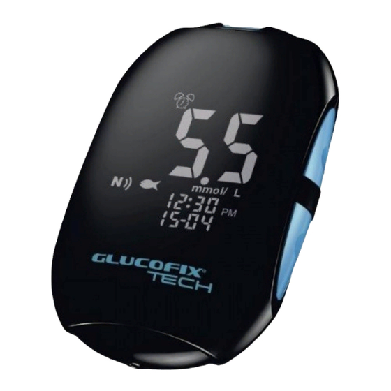 A.MENARINI GLUCOFIX TECH BLOOD GLUCOSE METER USER MANUAL | ManualsLib