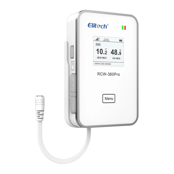 ELITECH RCW-360 PRO 4G/WIFI USER MANUAL Pdf Download | ManualsLib