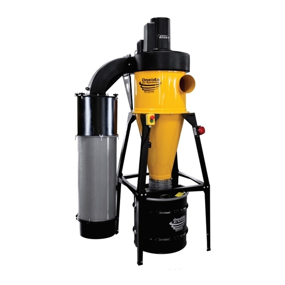 ONEIDA AIR SYSTEMS DUST GORILLA PRO DUST COLLECTOR OWNER'S MANUAL ...