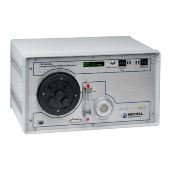 MICHELL INSTRUMENTS OPTICAL USER MANUAL Pdf Download | ManualsLib