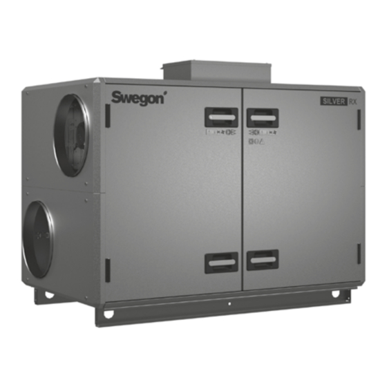 SWEGON SILVER C SERIES FAN INSTALLATION INSTRUCTIONS MANUAL | ManualsLib
