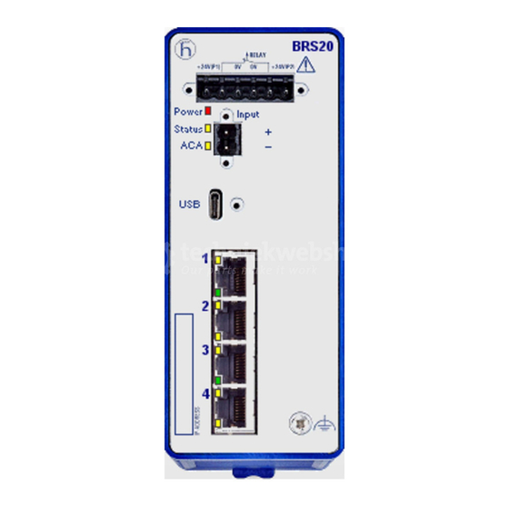 HIRSCHMANN BRS20-0400 SERIES SWITCH USER MANUAL | ManualsLib