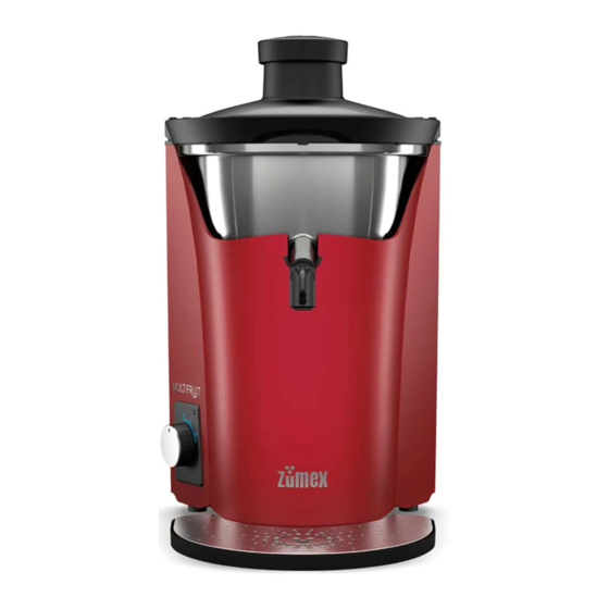 ZUMEX MULTIFRUIT JUICER USER MANUAL | ManualsLib