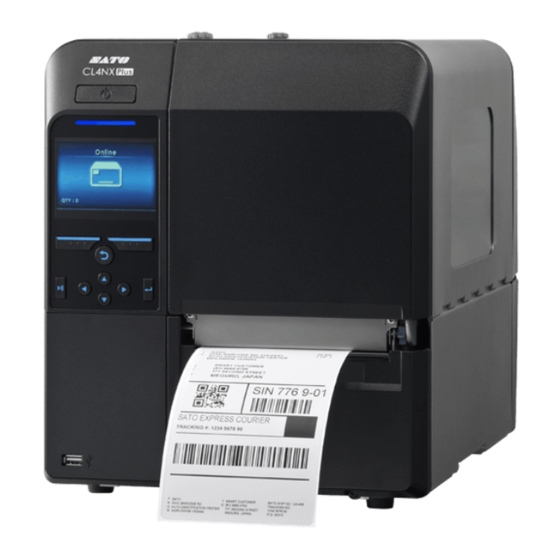 SATO CL4NX RIDF LABEL MAKER CONFIGURATION MANUAL | ManualsLib