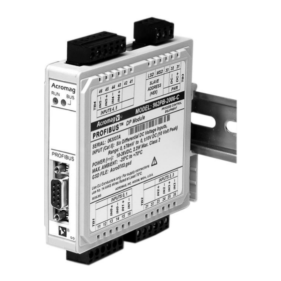 ACROMAG BUSWORKS 900PB SERIES USER MANUAL Pdf Download | ManualsLib