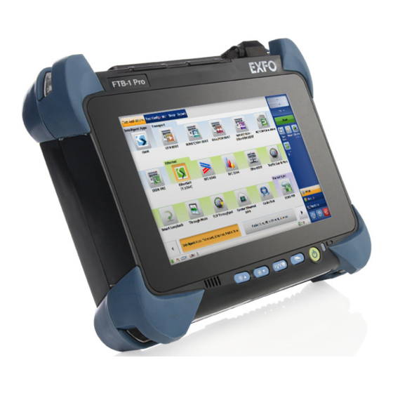 EXFO FTB-1V2 PRO USER MANUAL Pdf Download | ManualsLib