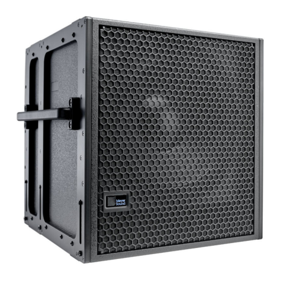 MEYER SOUND 750-LFC SPEAKER OPERATING INSTRUCTIONS MANUAL | ManualsLib