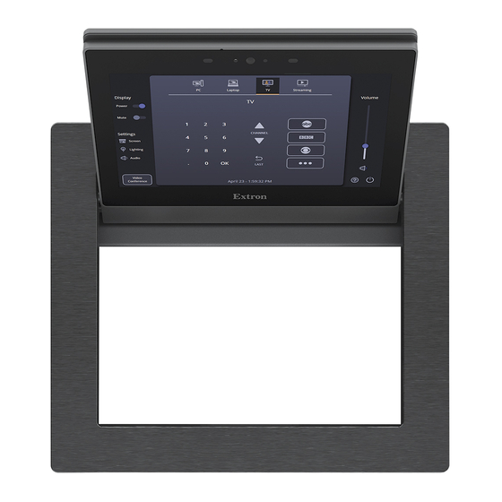 EXTRON ELECTRONICS TLP PRO 725C SERIES TOUCH PANEL SETUP MANUAL ...