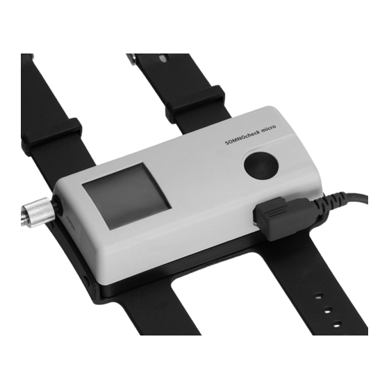 LOWENSTEIN MEDICAL SOMNOCHECK MICRO CARDIO INSTRUCTIONS FOR USE MANUAL ...