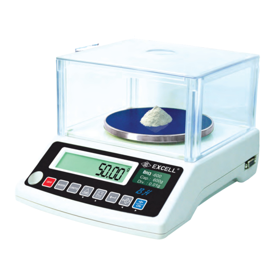 EXCELL 150 SERIES SCALES USER MANUAL | ManualsLib