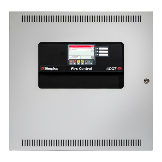SIMPLEX 4007-9201BA CONTROL PANEL MANUAL | ManualsLib