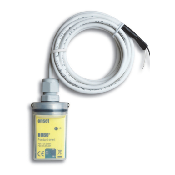 HOBO PENDANT EVENT DATA LOGGER MANUAL | ManualsLib