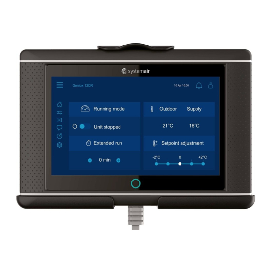 SYSTEMAIR NAVIPAD CONTROL PANEL QUICK MANUAL | ManualsLib