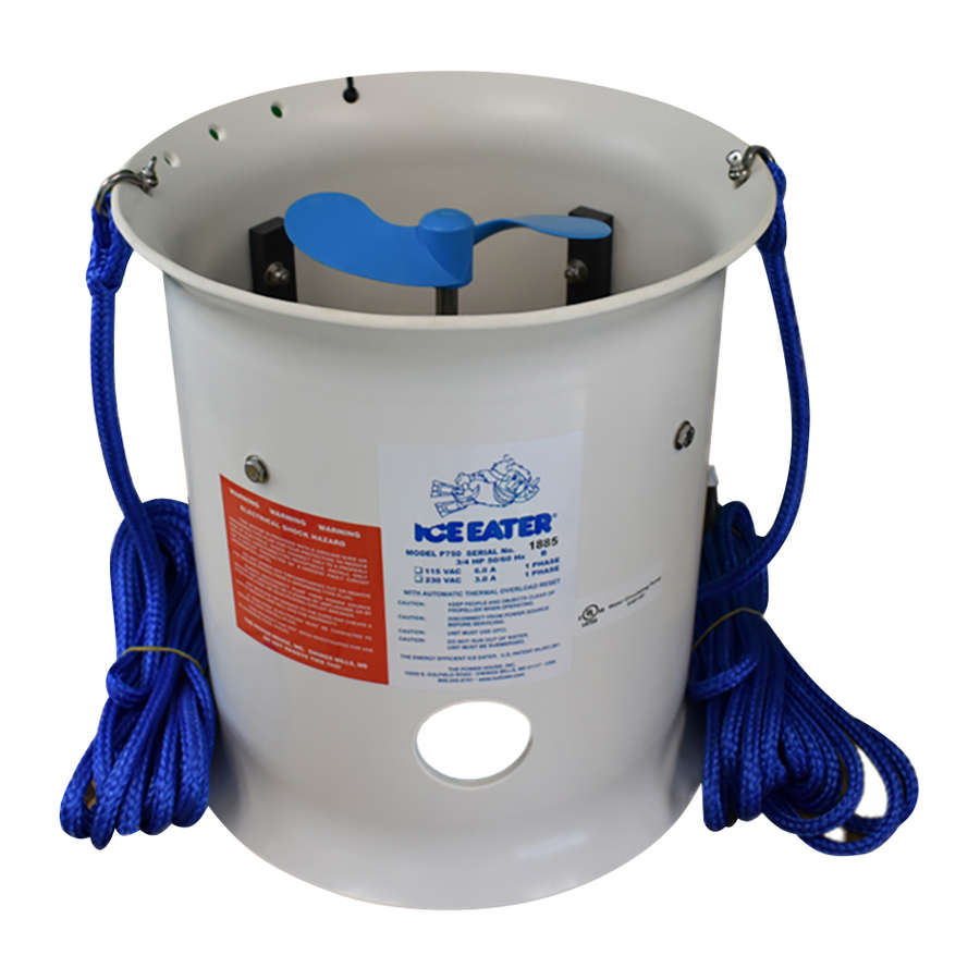 POWER HOUSE ICE EATER - P750 OWNER'S MANUAL Pdf Download | ManualsLib
