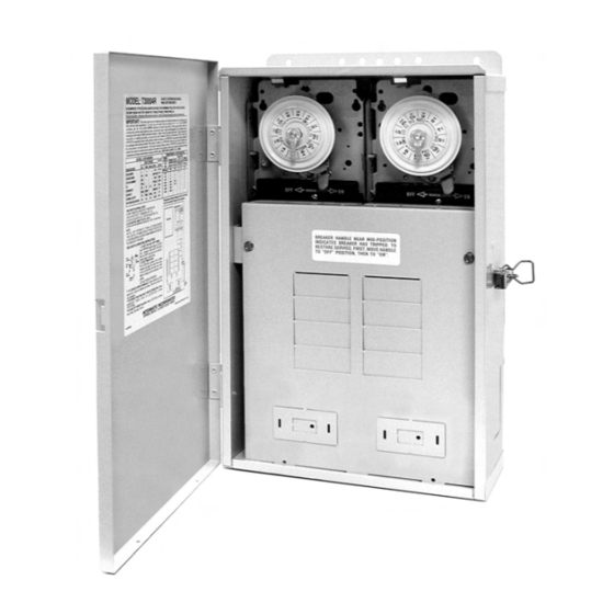 INTERMATIC T30000R SERIES CONTROL PANEL INSTALLATION, OPERATION ...