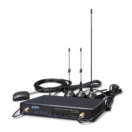 PLANET VCG-1500WG-LTE GATEWAY USER MANUAL | ManualsLib
