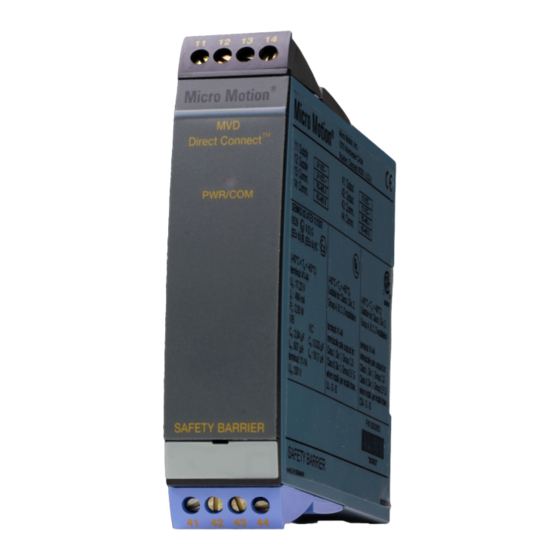 EMERSON MICRO MOTION MVD DIRECT CONNECT INSTALLATION MANUAL Pdf ...