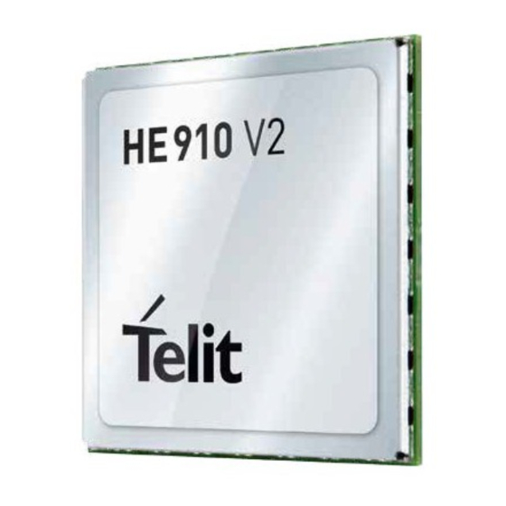 TELIT WIRELESS SOLUTIONS HE910-EUG V2 HARDWARE USER'S MANUAL Pdf ...