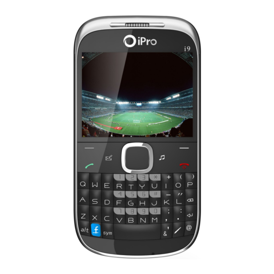 IPRO I9 CELL PHONE MANUAL | ManualsLib