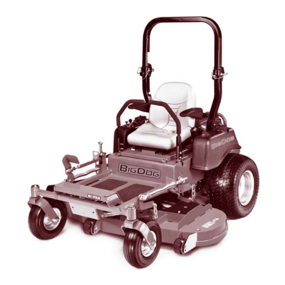 BIGDOG R SERIES LAWN MOWER OWNER'S MANUAL | ManualsLib