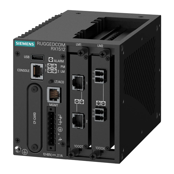 SIEMENS RUGGEDCOM ROX II USER MANUAL Pdf Download | ManualsLib