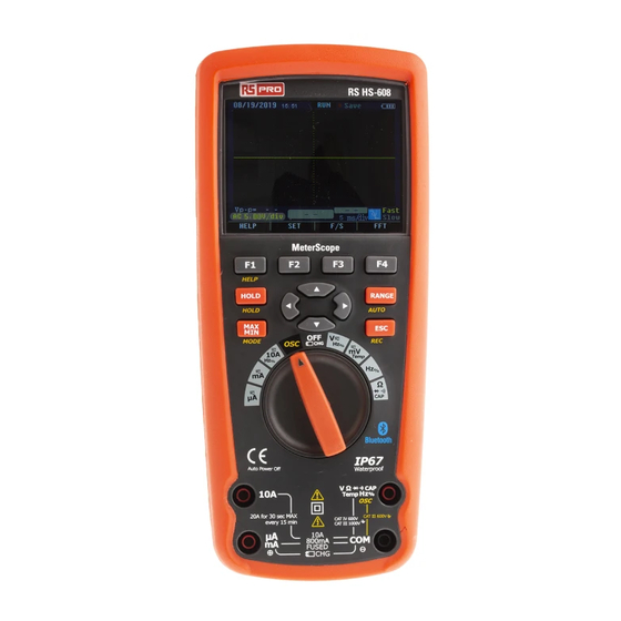 RS PRO HS-608 INSTRUCTION MANUAL Pdf Download | ManualsLib