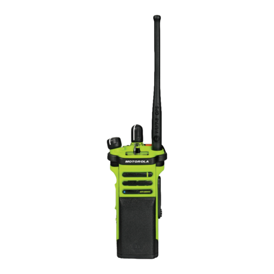 MOTOROLA APX 8000XE 1 TWO-WAY RADIO USER MANUAL | ManualsLib