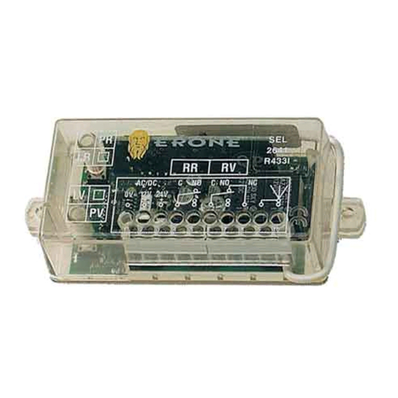 ERONE SEL2641R433-I RECEIVER INSTRUCTION MANUAL | ManualsLib