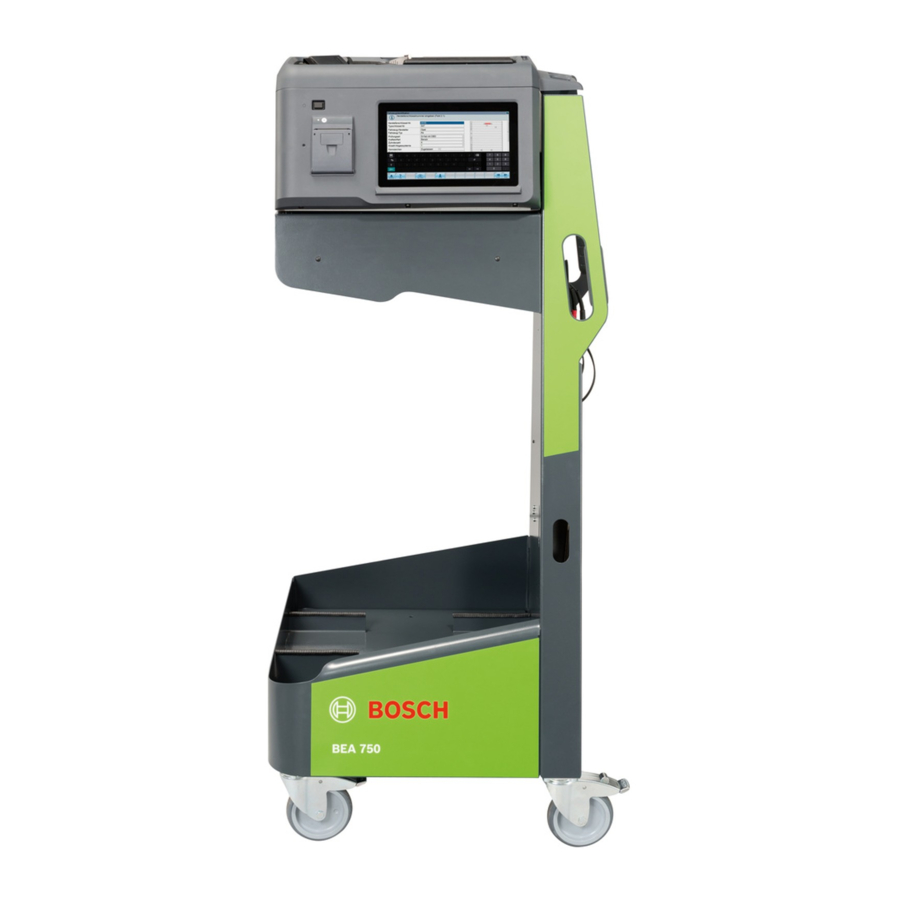 BOSCH BEA 750 ANALYTICAL INSTRUMENT ORIGINAL INSTRUCTIONS MANUAL ...