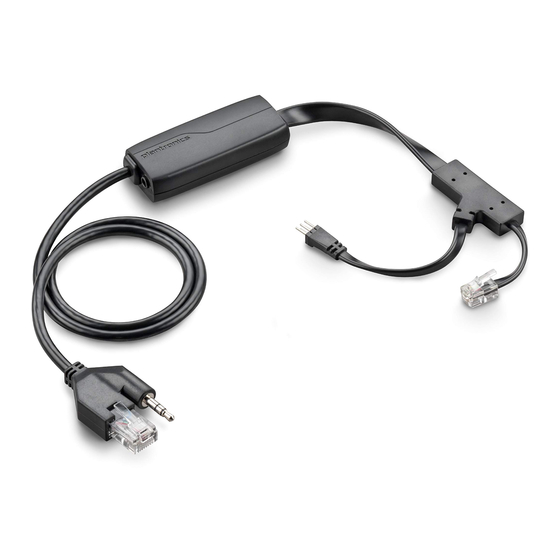 PLANTRONICS APP-51 EHS ADAPTER MANUAL | ManualsLib
